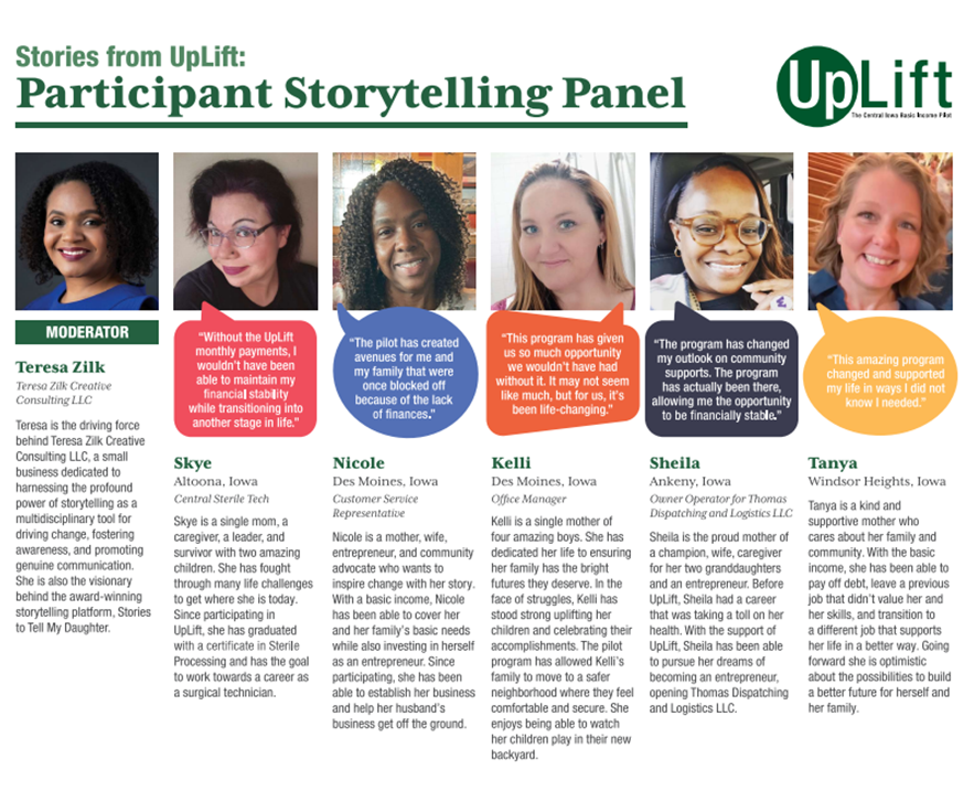 Storytelling panel | UpLift